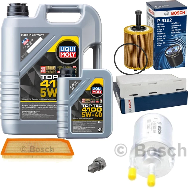 BOSCH INSPECTION SET 6L Liqui Moly Top Tec 4100 5W-40 pour Audi A3 EUR 139,03 - PicClick FR