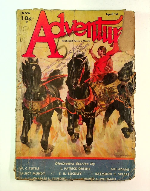ADVENTURE PULP/MAGAZINE APR 1 1933 Vol. 86 #2 PR Low Grade £2.07 ...