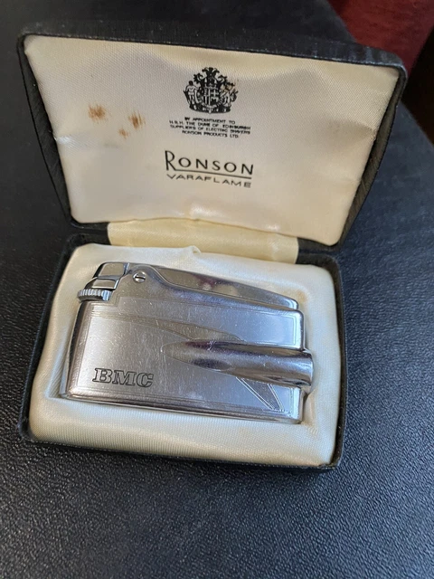 RONSON VARAFLAME LIGHTER BMC Advertising British Motor Corporation £35. ...