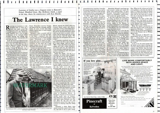 (8357) LAWRENCE OF Arabia Roy McKenzie Smith Bancroft's School - 1988 ...