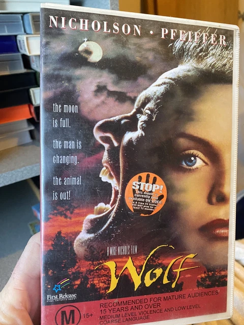 &WOLF& &JACK NICHOLSON& “VHS" "HORROR" "MOVIE" Rated M $24.90 - PicClick AU