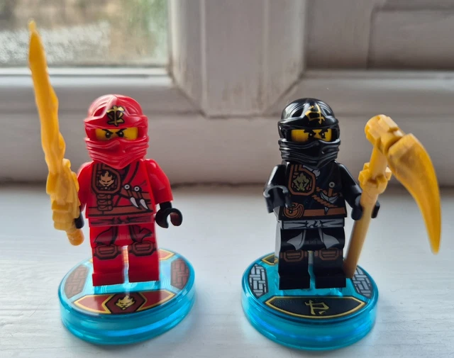 LEGO 71207 MINIFIGURES Dimensions Ninjago Kai & Cole With Discs, FREE ...