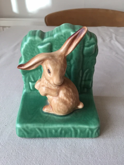 RARE VINTAGE GENUINE Sylvac no.1546 Lop Eared Rabbit/Hare Bookend £10. ...
