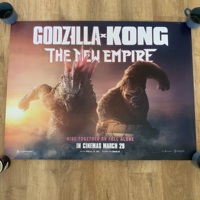 GODZILLA X KONG The New Empire Original Quad Cinema Poster 2024 EUR 13 ...
