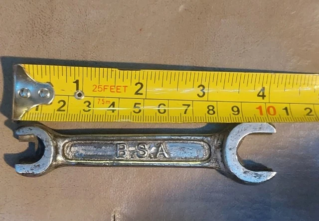 VINTAGE BSA MULTI Wrench 4 Way Classic Motor Bike Tool Kit Spanner £4. ...