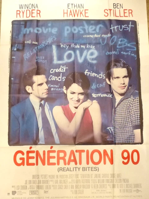 AFFICHE 120X160 - GENERATION 90 - Winona RYDER- Ethan HAWKE - Ben ...