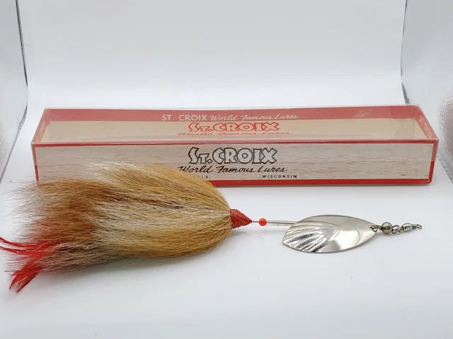 VINTAGE 8& ST. Croix Spinnerbait Musky Fishing Lure In Box Muskie Pike ...