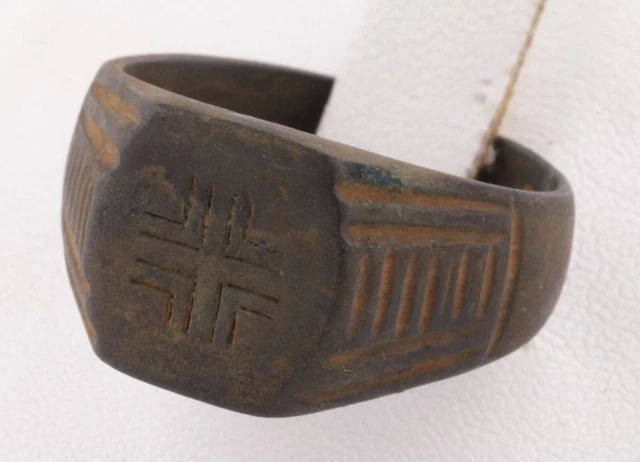 WEHRMACHT GERMAN ARMY FORCE Ring WWII ww2 GERMANY Balcan CROSS Trench ...