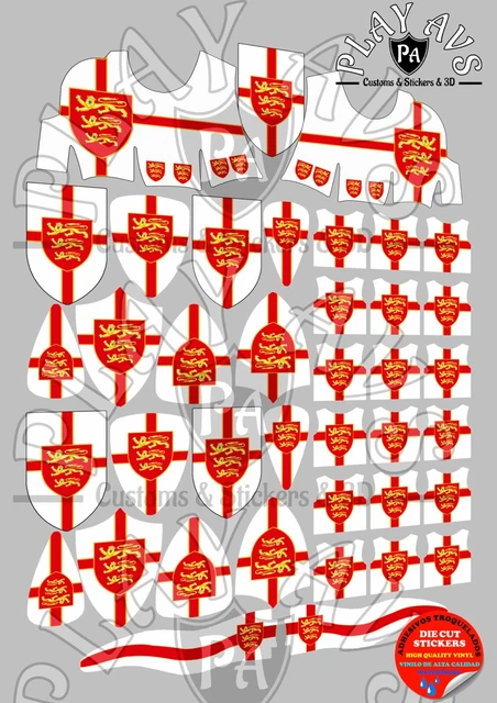 PLAYMOBIL STICKERS CABALLERO Medieval - Stickers knight - Autocollant ...