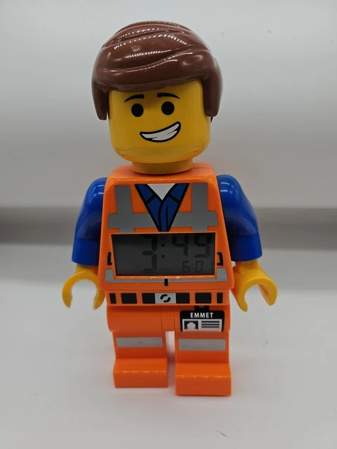 LEGO EMMET FIGURE Digital Alarm Clock The Lego Movie Clic Time £13.95 ...