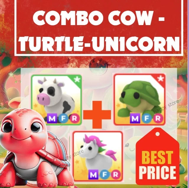 ADOPT FROM ME Mega/Neon Cow/Turtle/Unicorn Combo + Best Price £8.40 ...