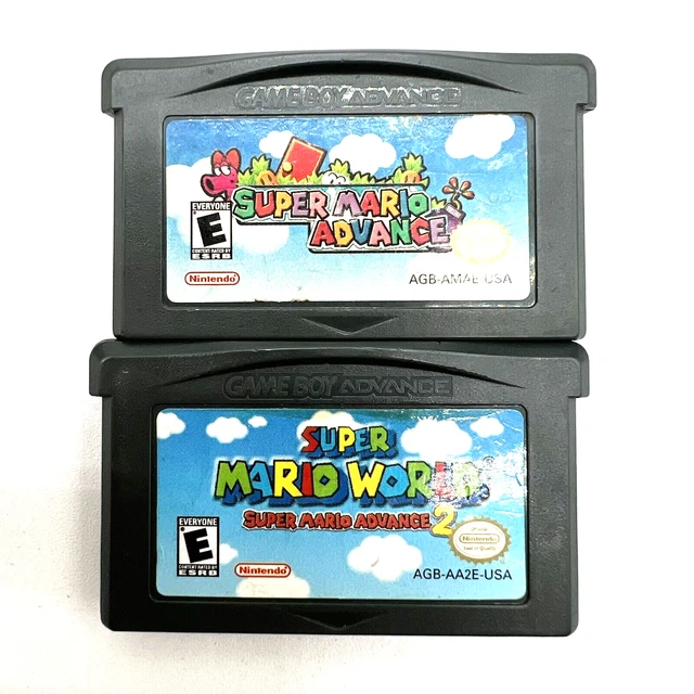 SUPER MARIO WORLD Super Mario Advance & Advance 2 (Gameboy Advance GBA ...