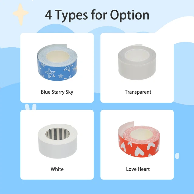 LABEL TAPE 1 Roll Thermal Label Skicker Compatible With King Jim TEP ...