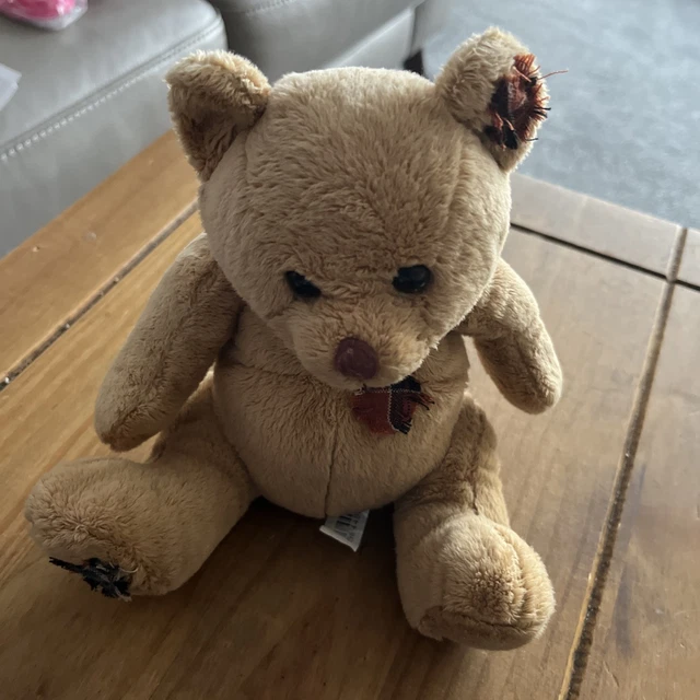 PMS BLUE TEDDY Bear 10" Soft Brown Plush Toy £3.31 - PicClick UK