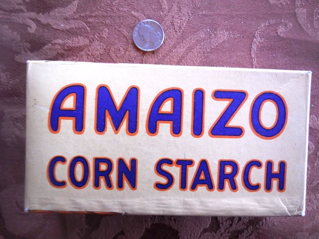 FULL 1 LB. box "AMAIZO CORN STARCH" American Maize Products ciirca 1930 ...