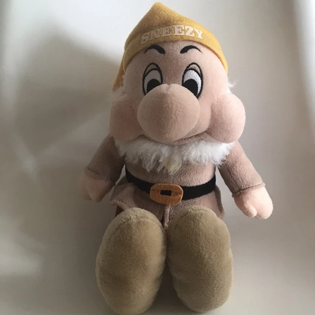 DISNEY SNOW WHITE and the seven dwarfs Sneezy soft toy plush £8.90 ...