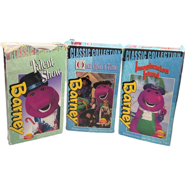 LOT 3 BARNEY The Dinosaur Classic Collection VHS Imagination Island ...