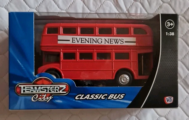 HTI TEAMSTERZ CITY 1:38 Scale Classic Routemaster Bus Toy Model Boxed ...