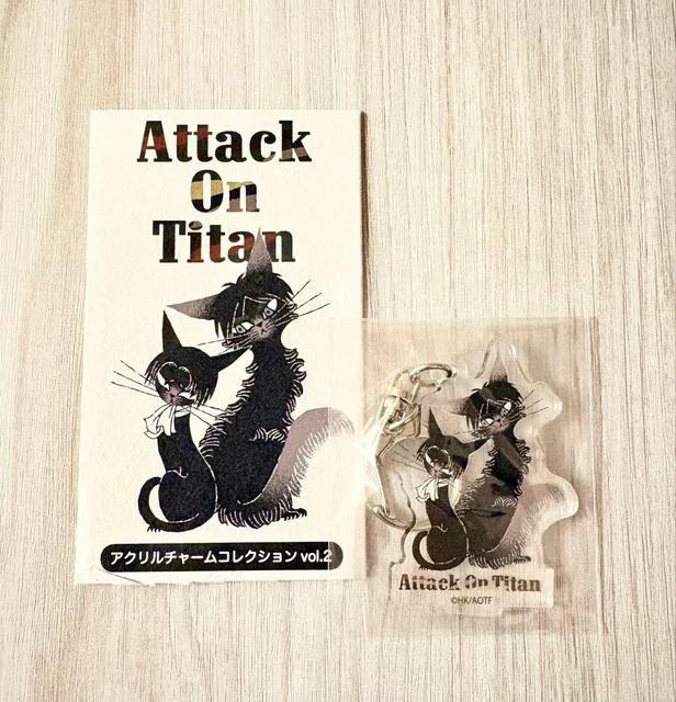 ATTACK TITAN BLACK Cat DeAcrylic Key ChaEren Levi 5n EUR 80,43 ...