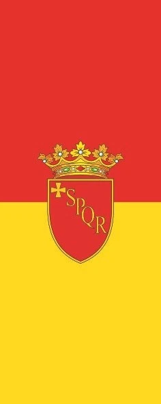 DRAPEAU DRAPEAU ROME avec armoiries en portrait différentes tailles EUR ...
