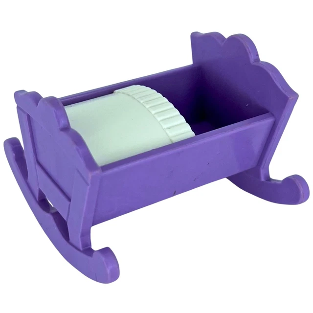 PLAYMOBIL BERCEAU VIOLET/BLANC bébé maison ville meuble lâche EUR 3,00 ...