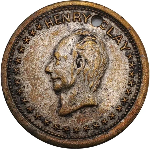 (1844) HENRY CLAY Campaign Medal D-HC 1844-32fpb Presidential Political ...