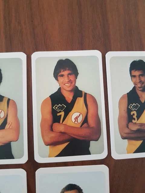 1981 CLAREMONT TIGERS WAFL VFL AFL Ardmona Card Set - Scanlens Krakouer ...