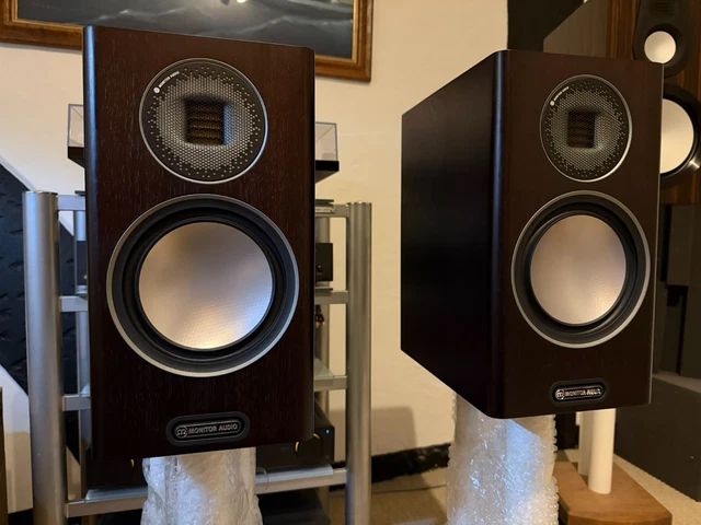 MONITOR AUDIO GOLD 100 5G Dark Walnut Speakers - inc orig boxes ...