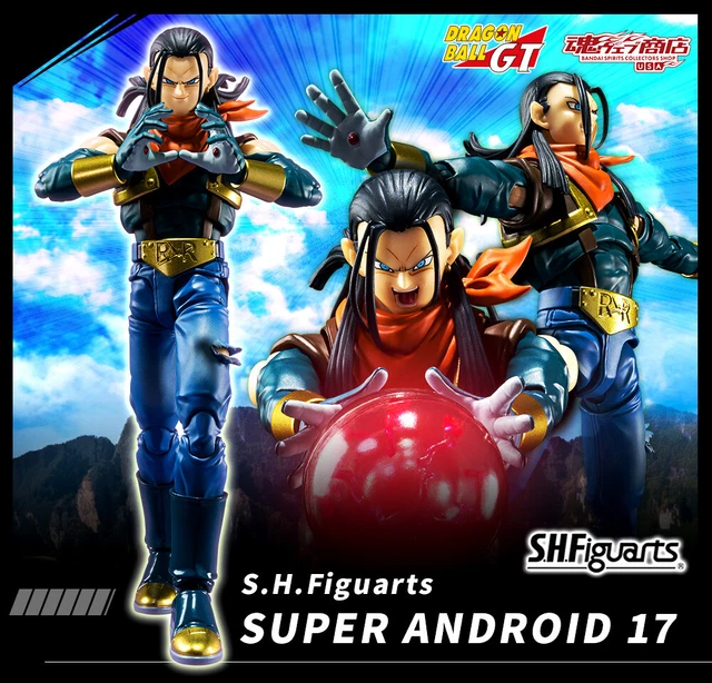 BANDAI DRAGON BALL GT S.H. Figuarts Super Android No. 17 US SELLER $94. ...