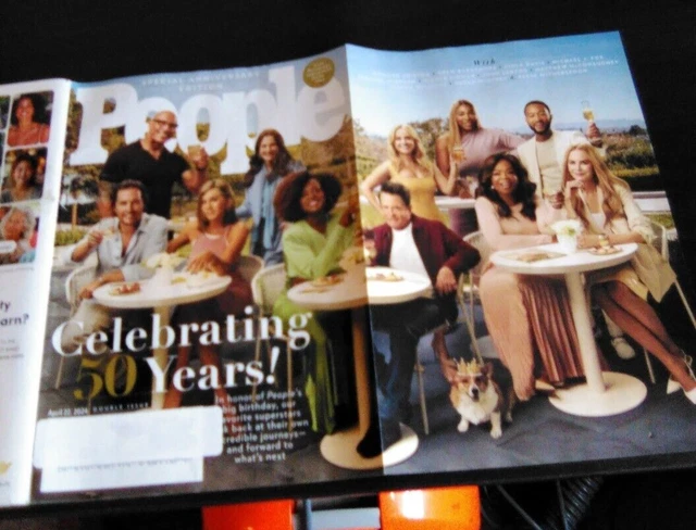 PEOPLE MAGAZINE-50 YEARS-OPRAH+MICHAEL J Fox+Farrah Fawcett+Matthew ...