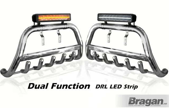 PARE-BUFFLE + LED Barre Pour Mercedes sprinter 2006 - 2014 - Amovible ...
