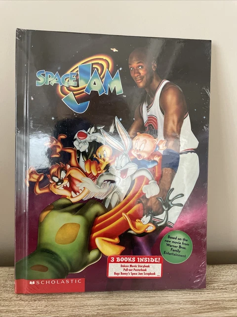 MICHAEL JORDAN - Space Jam Book - 1996 Mint Condition - Wrapped - 3 In ...
