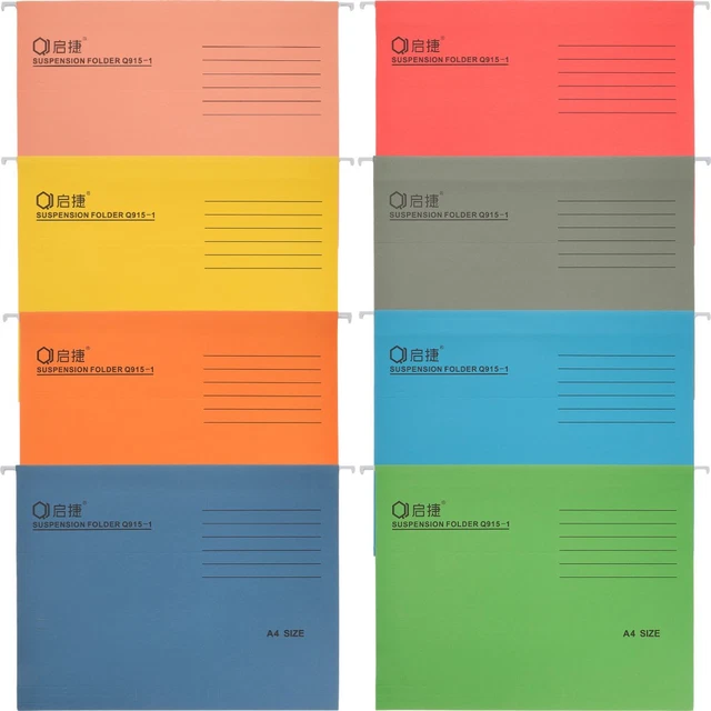 OFFICE FILE FOLDER 8-Piece Office Suspension Folder Hanging File Holder ...