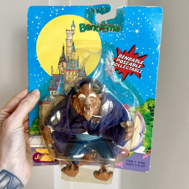 DISNEY’S BEAUTY AND the Beast Bend Ems Action Figure Vintage Rare ...