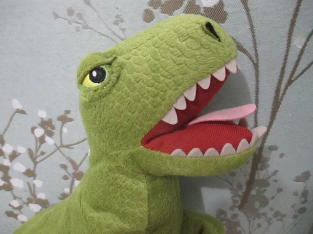 IKEA JATTELIK TYRANNOSAURS - T Rex Green Dinosaur Soft Toy Plush 41cm ...