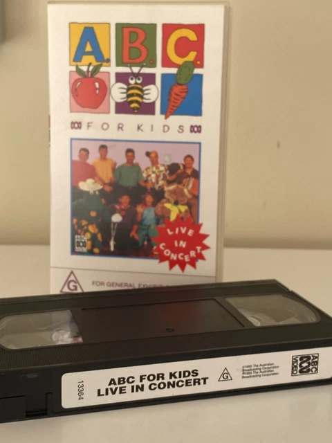 ABC FOR KIDS Video Live In Concert Wiggles Mick Conway VHS PAL Video ...