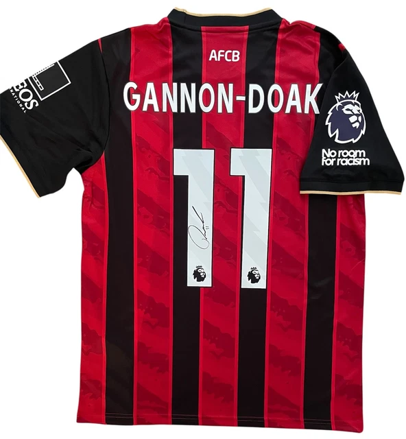BEN GANNON-DOAK SIGNED Bournemouth 2025/26 Home Shirt With Proof £63.08 ...