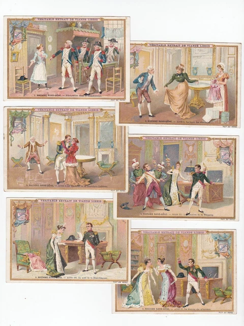 MADAME SANS - gene - Napoleon - 6 Liebig trade cards - san450bel issued ...