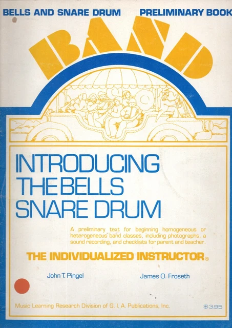 LEARN BELLS & SNARE DRUM Sheet Music & Skills Book + LP RECORD insert ...