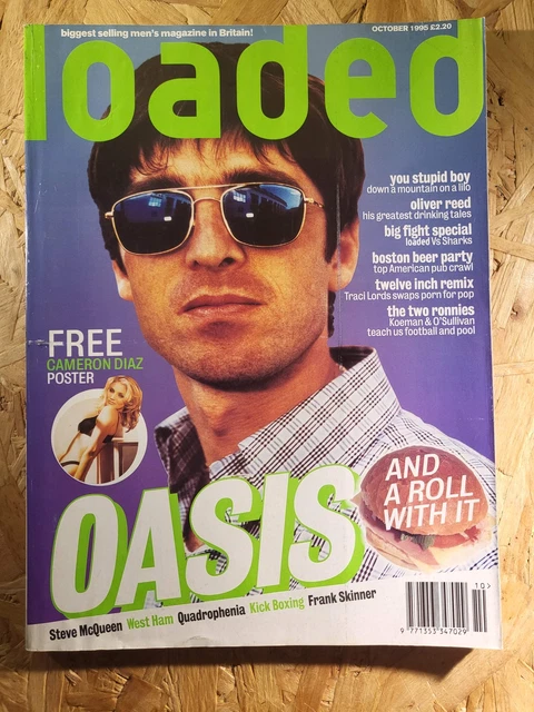 LOADED MAGAZINE OCTOBER 1995 (947) Cameron Diaz POSTER Noal Gallagher ...