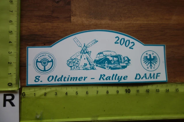 ALTER AUFKLEBER MOTORSPORT ADAC OLDTIMER-RALLYE DAMF 2002 EUR 5,50 ...