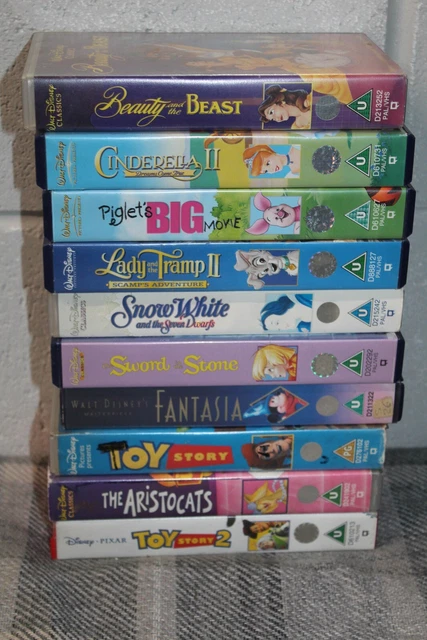 10 DISNEY VHS Video Job Lot Bundle Pixar Toy Story Aristocats ETC EUR ...