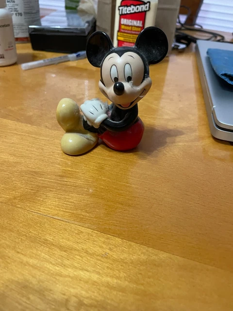 VINTAGE WALT DISNEY Ceramic Mickey Mouse Figure Statue Home Decor ...