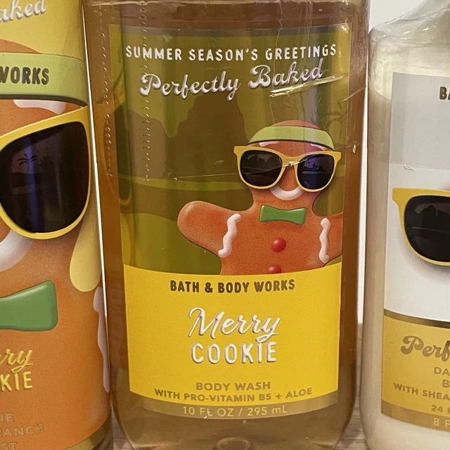 BATH BODY WORKS Merry Cookie Perfectly Baked Body Lotion Mist Wash Gel ...