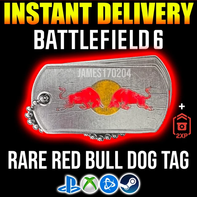 BATTLEFIELD 6 | Red Bull Exclusive Limited Edition Dog Tag | BF6 CODE ...