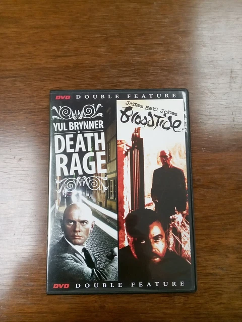 DVD DOBLE FUNCIÓN Death Rage 1976 y Bloodtide 1982 Yul Brynner James ...