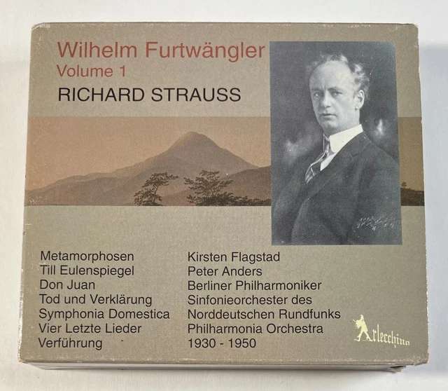 WILHELM FURTWÄNGLER VOL.1 Richard Strauss 2CD ARLECCHINO ARL 111/112 ...