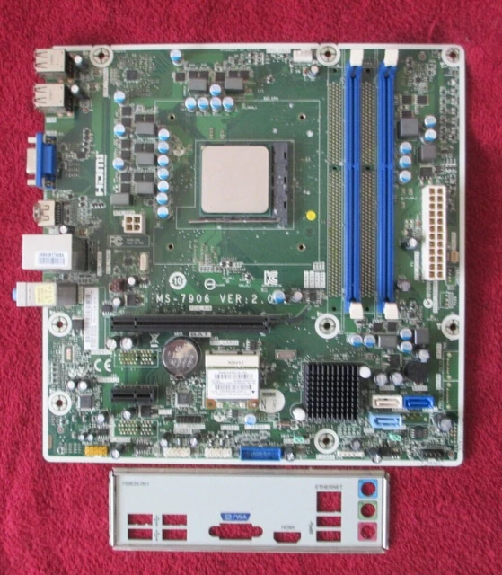 HP MS-7906 782614-001 Socket LGA FM2b DDR3 Motherboard with A8-7600 CPU ...