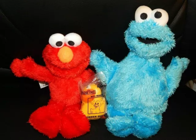 PLAYSKOOL FRIENDS SESAME Street Elmo & Cookie Monster Plush Stuffed ... PLAYSKOOL FRIENDS SESAME Street Elmo & Cookie Monster Plush Stuffed ...