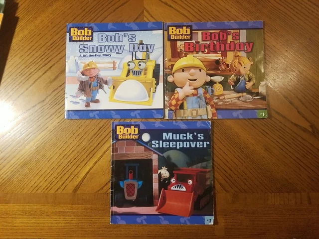 BOB THE BUILDER Bob's Birthday Snowy Day Muck's Sleepover Lot Of 3 ...